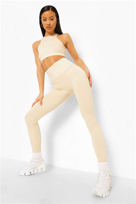 Seamless Booty Enhancing Active Leggings Boohoo