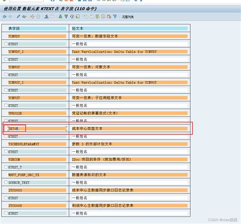 Sap Abap根据字段名查找对应的透明表数据库则呢么查询对sap对应透明表 Csdn博客