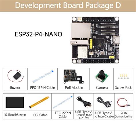 Esp32 P4 Nano Development Board Risc V Wifi6 Mipi Csi Camera 101 Inch Dsi Display Usb