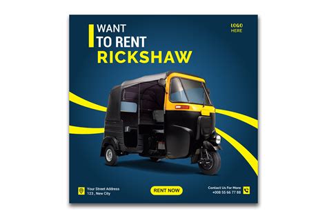 Car Rental Social Media Post Template Graphic By Graphic World