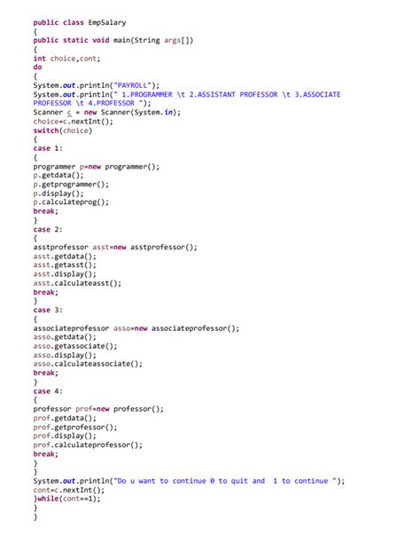 Solved Aim To Develop A Java Application To Generate Pay Chegg