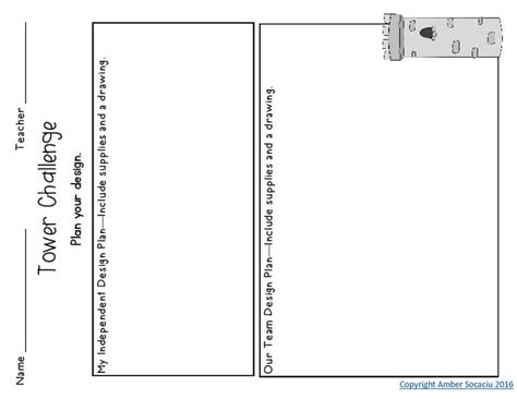 Stem Design A Tower By Amber Socaciu Tpt