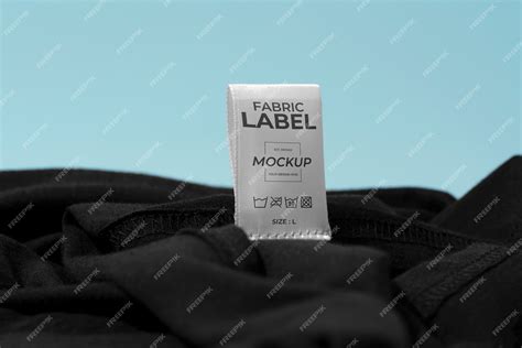 Premium Psd Internal Label On Fabric Mockup