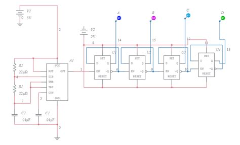 Bit Binary Counter Multisim Live