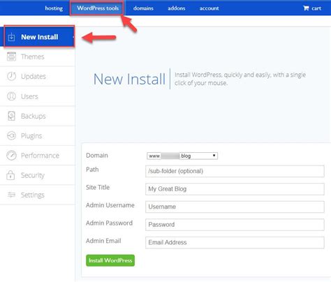How To Install Wordpress In Bluehost Shared Hosting Wordpress Information Center