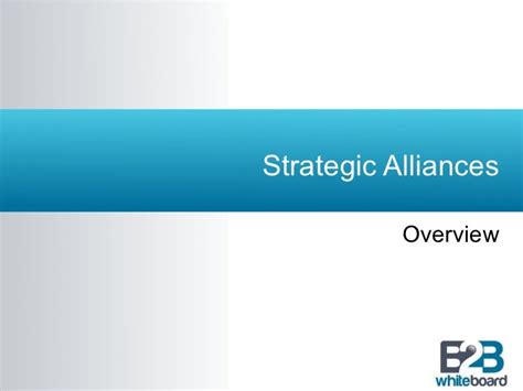 Strategic Alliances