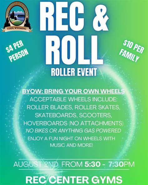 Rec And Roll Roller Event Cody Journal