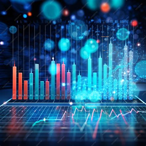 premium photo chart of business data graph diagram and growth