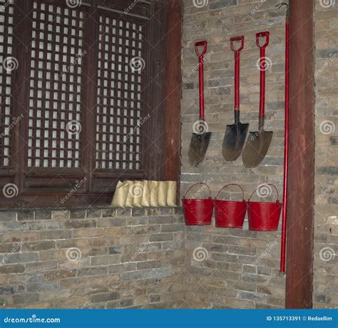 Traditional Fire Prevention System Stock Image Image Of Protection