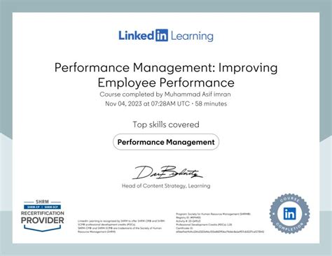 Muhammad Asif Imran On Linkedin Certificate Of Completion