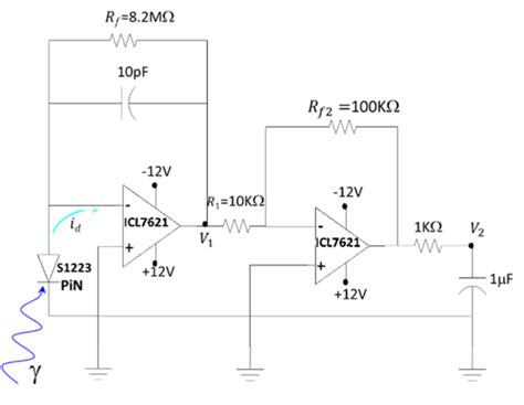 Photodiode Detector 2 Stage Amplifier Design Electrical Engineering