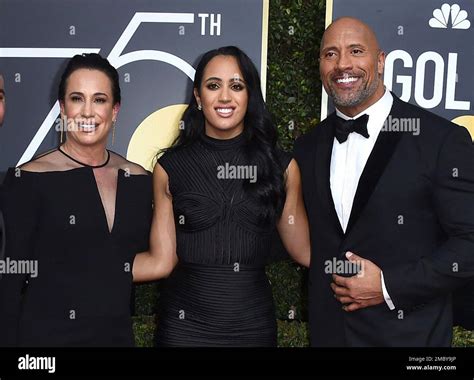 File Dwayne Johnson Right Appears With His Business Partner And Ex