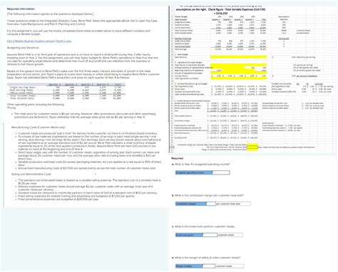 Solved Please Show Excel Formulas