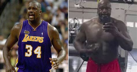 Nba Legend Shaquille Oneal 50 Is Shredded In Gym