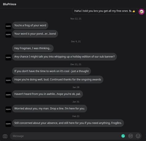 My Last Convo With Bluprince He Cared And Checked On Me When I Went Mia