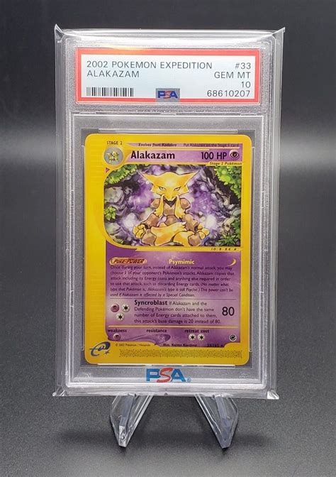 Mavin Alakazam Psa 10 33165 2002 Pokemon Expedition Wotc Vintage