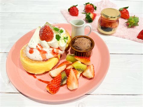 福島・喜多方のカフェ＆スイーツ「cocco Tree」にとちおとめを使用したパンケーキ・ぷりんが登場！ グルメプレス