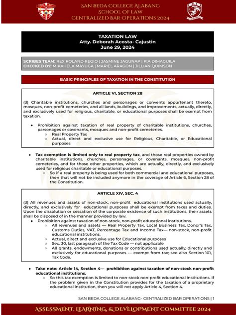 Sbca Lec 2024 Tax Pdf