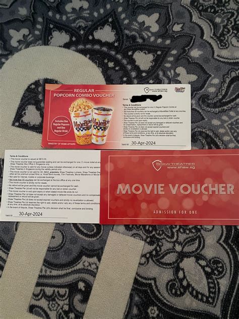 Shaw Theatres Movie And Popcorn Ticket Tickets And Vouchers Vouchers On