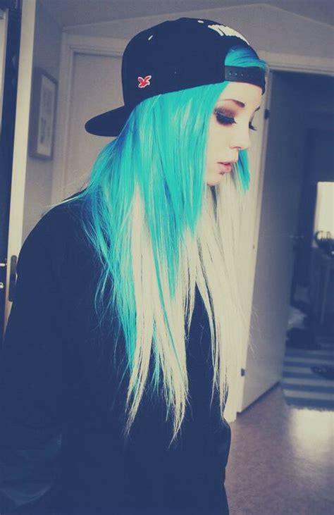 Blue Emo Scene Hair Style Bibi Barbaric German Sitemodel Artofit