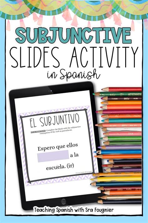 Spanish Subjunctive Digital Activity Artofit