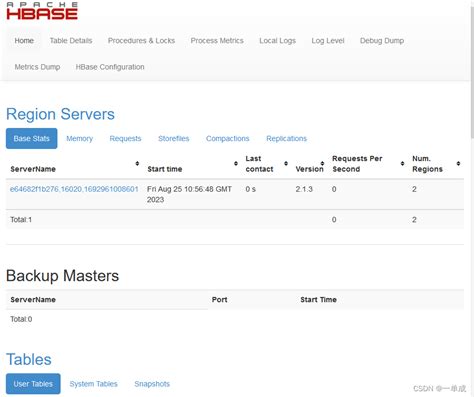 Hbase 技术文档 单机docker基础安装（非高可用）hbase Docker Csdn博客