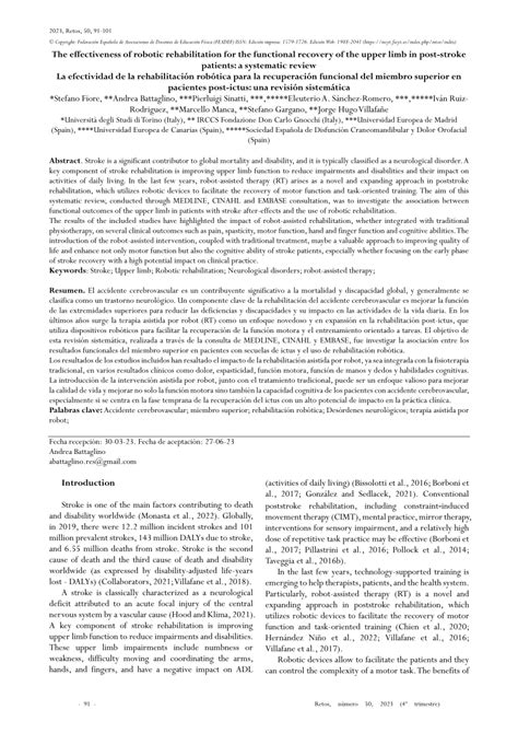 Pdf The Effectiveness Of Robotic Rehabilitation For The Functional Recovery Of The Upper Limb