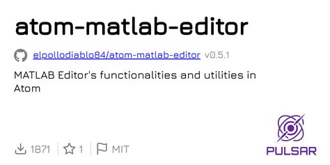 Atom Matlab Editor