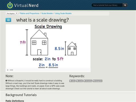 Virtual Nerd What Is A Scale Drawing Instructional Video For 7th 9th Grade Lesson Planet