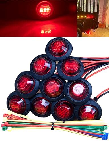 Lot de feux de position LED LED de cm pour remorque clignotants latéraux feux de