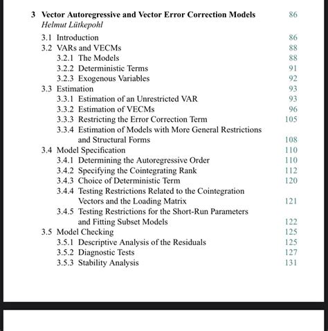 Solved Vector Autoregressive And Vector Error Correction Chegg