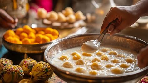 Traditional Sweet Delicacies Premium Ai Generated Image