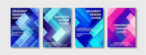 표지 디자인 그라디언트 색상 현대적이고 스타일의 유행 포스터 배경 프리미엄 벡터