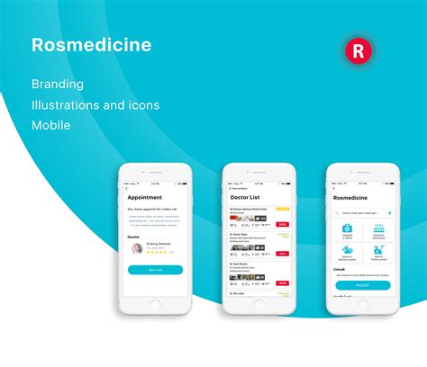 Telemedicine App Ui Design Rosmedicine Behance