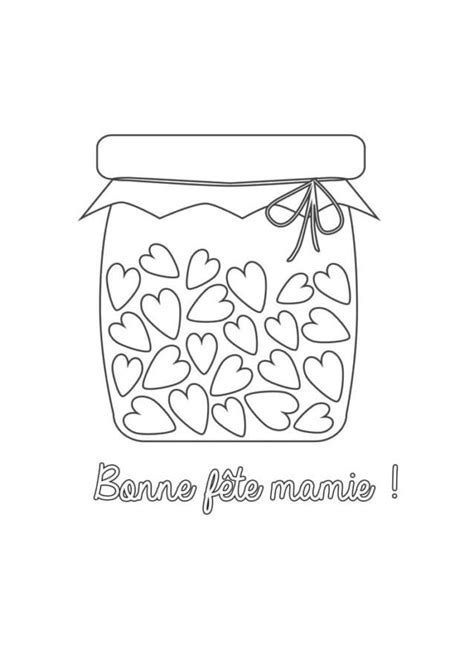 Coloriage Bonne Féte Mamie à imprimer sur ColoriageEnfant