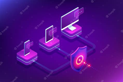 Premium Vector Isometric Protection Network Security And Safe Your