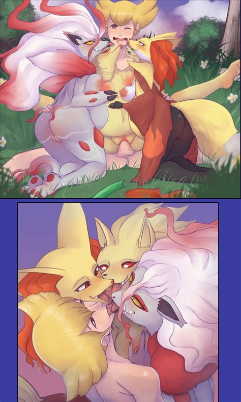 Blindneko99 Barry Pokemon Delphox Hisuian Zoroark Ninetales Zoroark Nintendo Pokemon