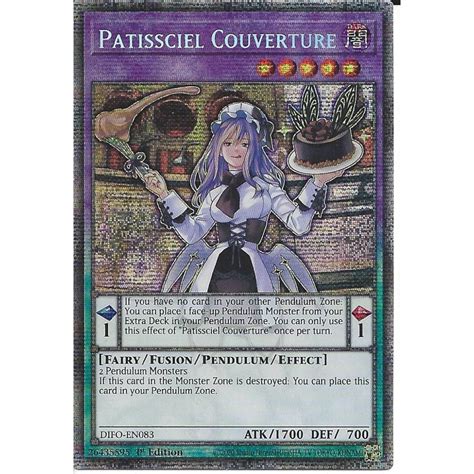 Yu Gi Oh Trading Card Game Starlight Rare Card Difo En083 Patissciel Couverture 1st Edition
