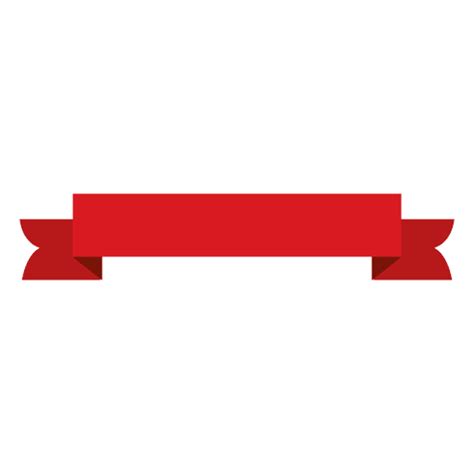 Design Png E Svg De Fita Vermelha Plana 8 Para Camisetas