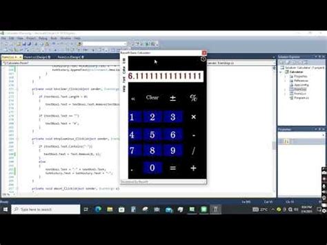 C Advance Windows Form Calculator Customizable YouTube