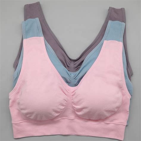 3pcsset Sexy Genie Bra With Pads Seamless Push Up Bra Blackwhitenude