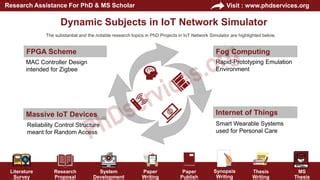 PhD Projects In IoT Network Simulator Research Guidance PPT