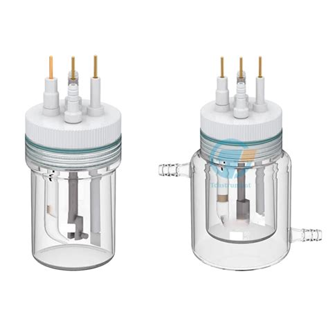 Three Cell Electrochemical Cell Straight Five Port Electrolytic Cell