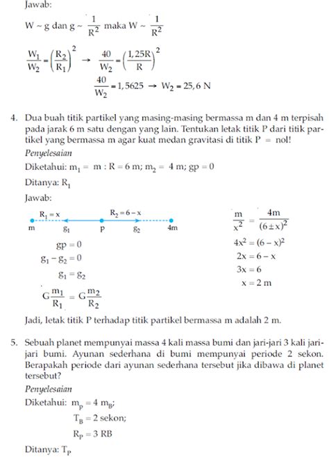 Kuat Medan Gravitasi Semesta Contoh Soal Dan Pembahasan Pengertian