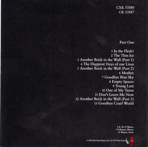 Pink Floyd The Wall Part 1 Immersion Edition Photo 4218522