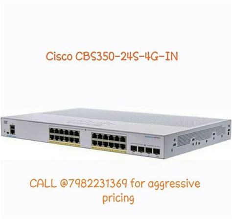 Cisco 24 Port Sfp Managed Switch White Model Name Number Cbs350 24s