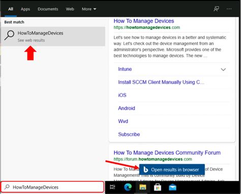 Windows How To Disable Web Search From Start Menu Device Management Blog