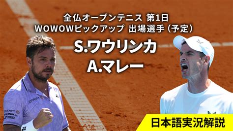 全仏オープンテニス 第1日 男女シングルス1回戦 Wowowオンデマンドで見る
