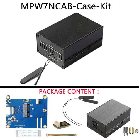 MPW7 Raspberry Pi 5 PCIe To WIFI7 Adapter Board HAT Pi5 For Google TPU BE200 AX210 AI SpotPear