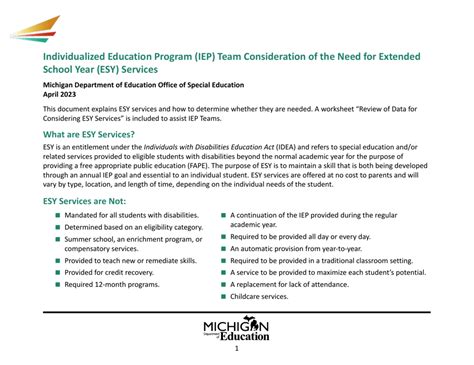Michigan Review Of Data For Considering Esy Services Fill Out Sign